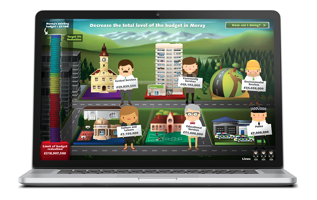 Moray Budget Simulator | Liquidlizard.co.uk - Portfolio of Dave Ashby